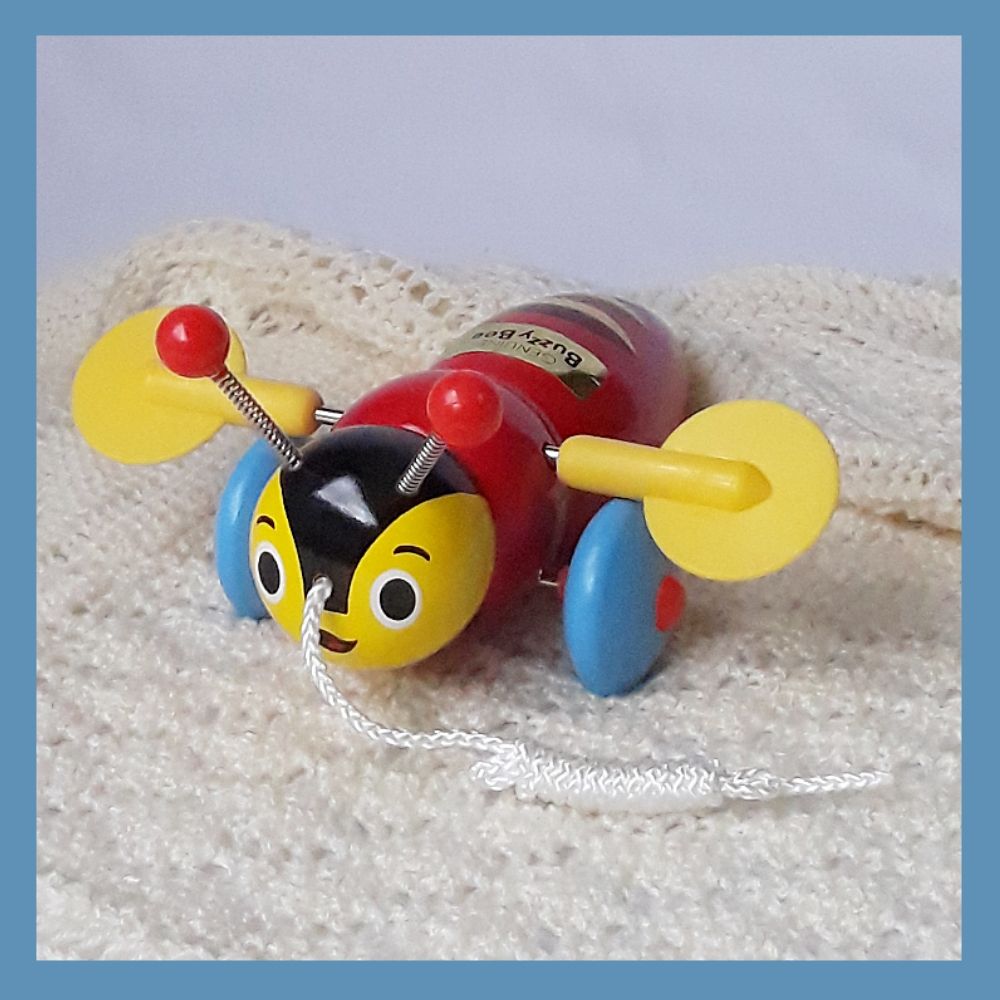 Buzzy Bee Wooden Pull Along, BUZZY BEE | The Great New Zealand Toy Store
