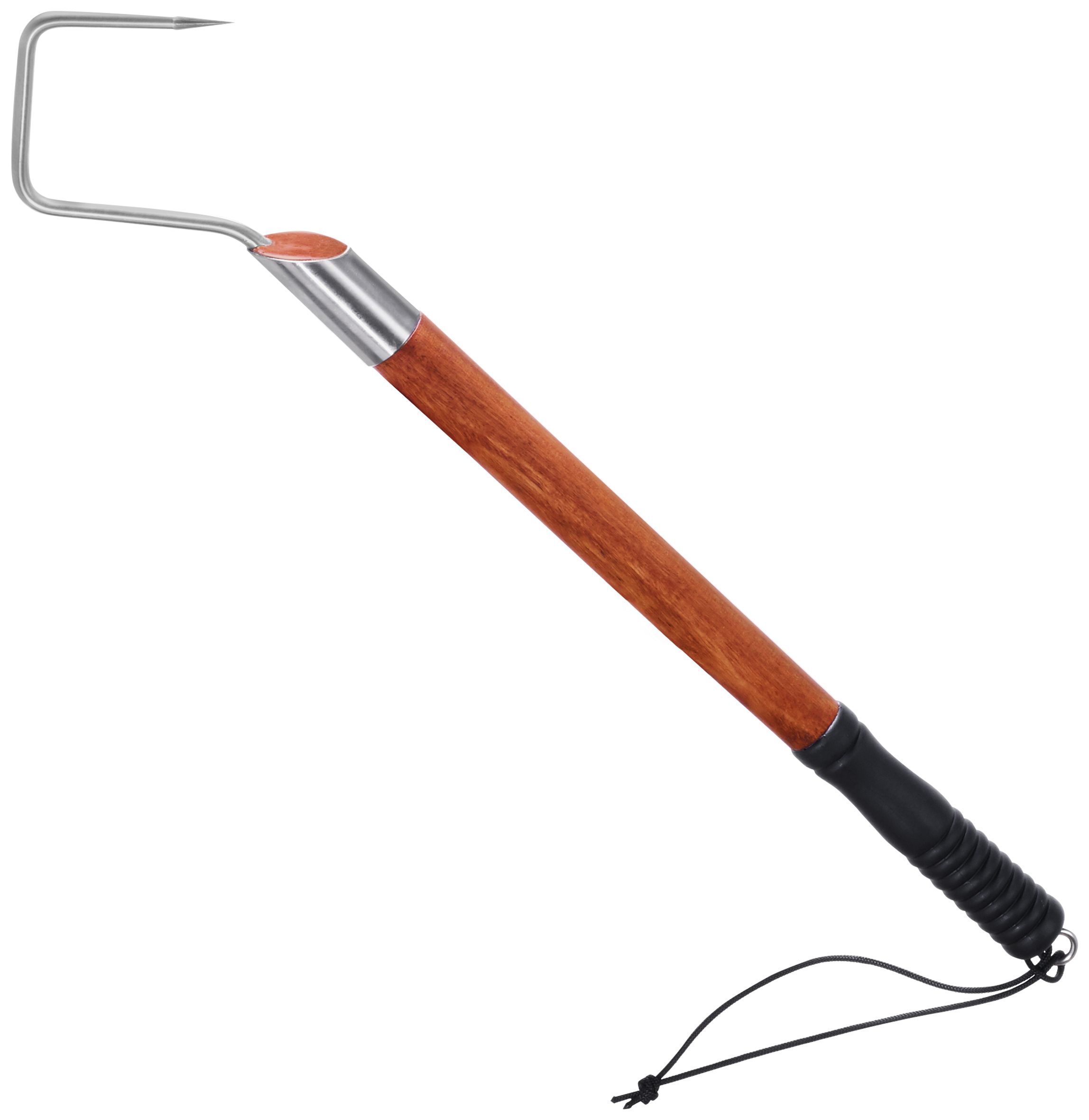 Rusler Fishing Gear | Manukau Wooden Handle Gaff 8mm Diamond Head, Gaffs