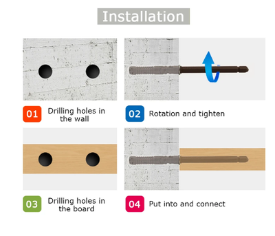 Compact Floating Shelf Bracket - Single Prong Style (Two Sizes ...