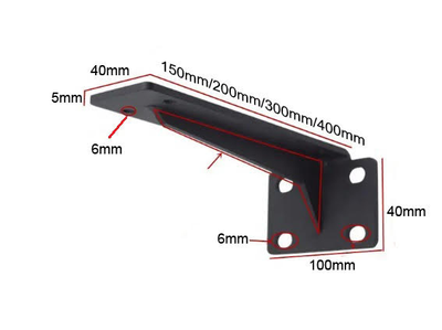 Solid L Shelf Bracket, Floating & Utility Brackets | Visual Hardware