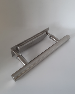 Urban Round Handle with Recess - 300mm - Stainless Steel, Door Handles ...