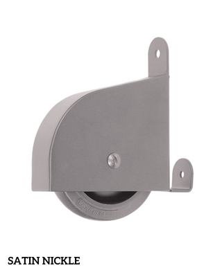 Quiet Glide Rolling Contemporary Brake Wheel Ladder Hardware Set ...