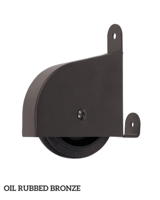 Quiet Glide Rolling Contemporary Brake Wheel Ladder Hardware Set ...