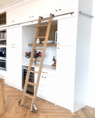 Quiet Glide Rolling Hook Classic Brake Wheel Ladder Hardware Set ...