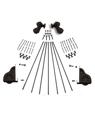 Quiet Glide Rolling Hook Classic Brake Wheel Ladder Hardware Set ...
