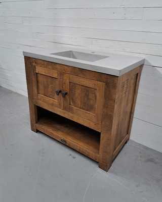 Olsen Vanity Mango Wood - 900mm, Bathroom | Visual Hardware