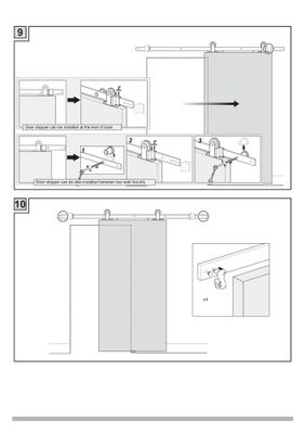 VH Aero Top Mount Hanger Exterior Barn Door Hardware (2mtr- 2.4mtr ...