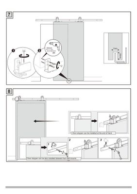 VH Aero Top Mount Hanger Exterior Barn Door Hardware (2mtr- 2.4mtr ...