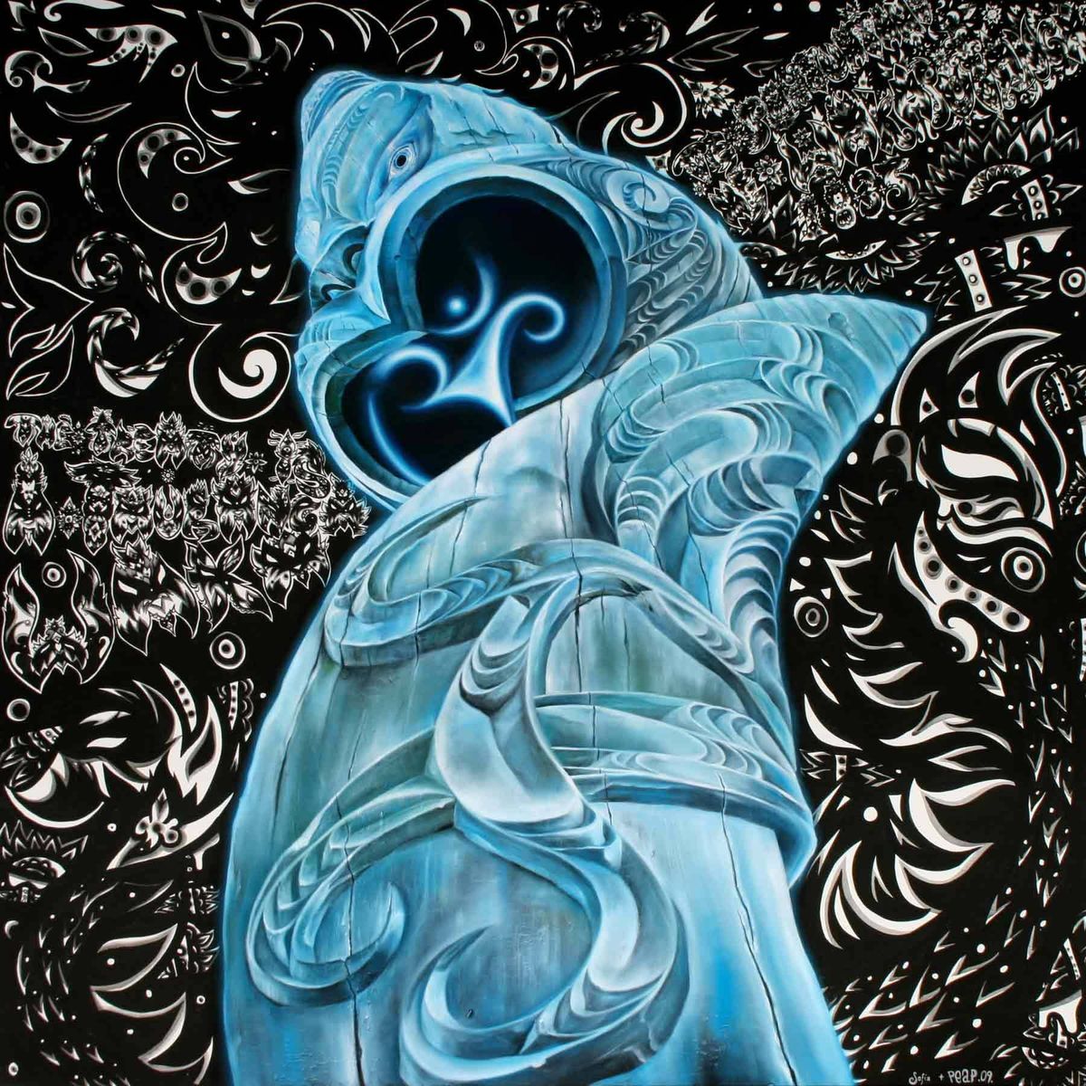 Te Pou Tuatahi | Original New Zealand painting | Maori Art | Sofia ...