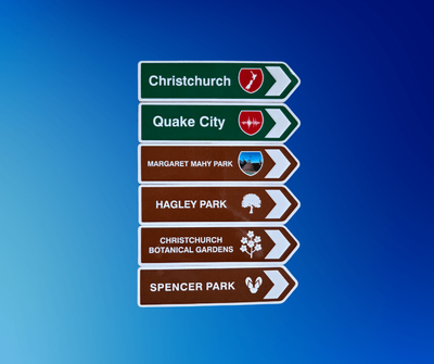 Famous Green Road Sign Magnets | Kiwi Iconic Magnets | JCM Direct Tyres