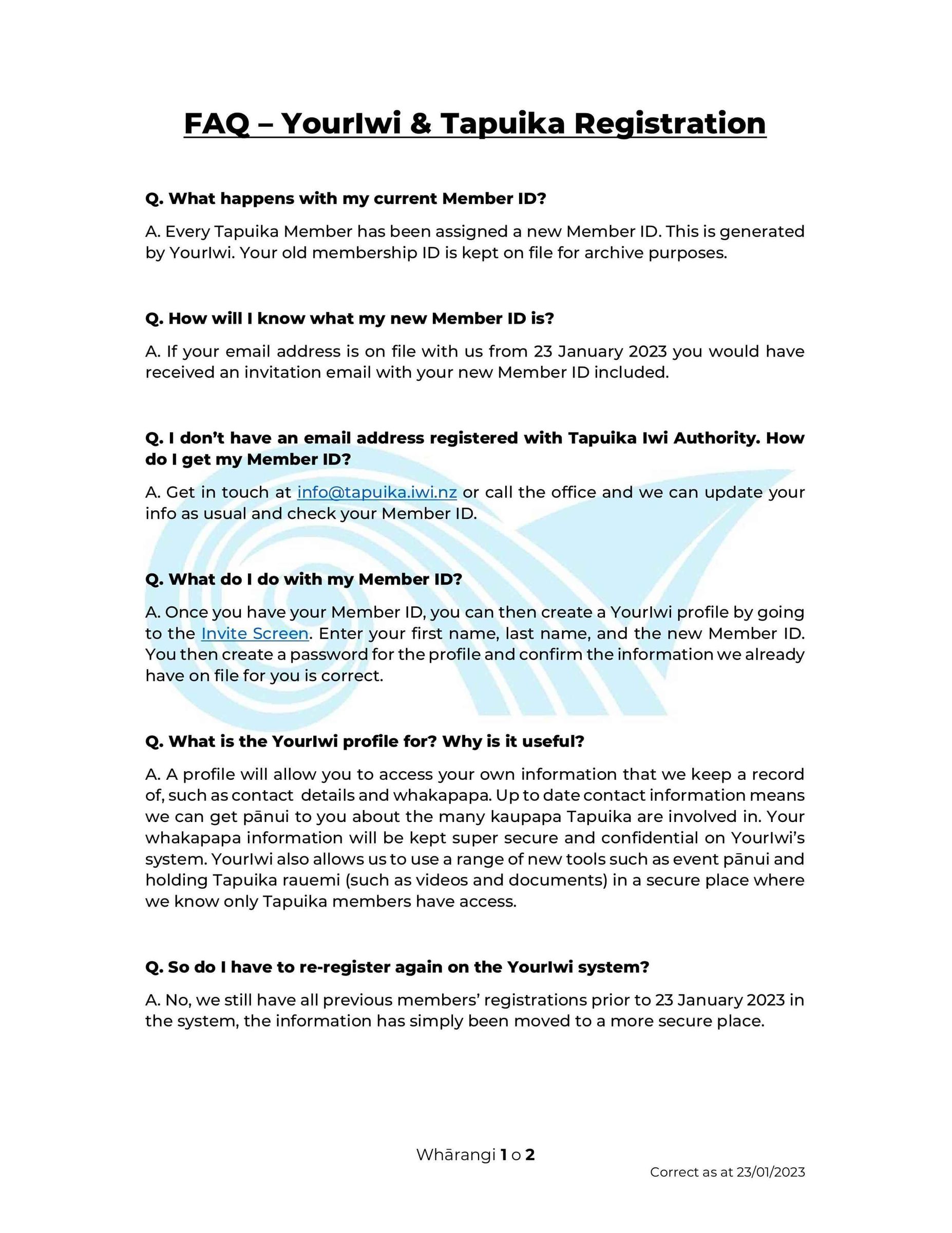 REGISTER | Tapuika Iwi Authority