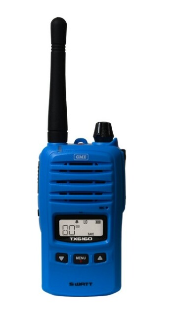 GME 5-WATT UHF HANDHELD (BLUE), UHF Radios | 4WD Solutions