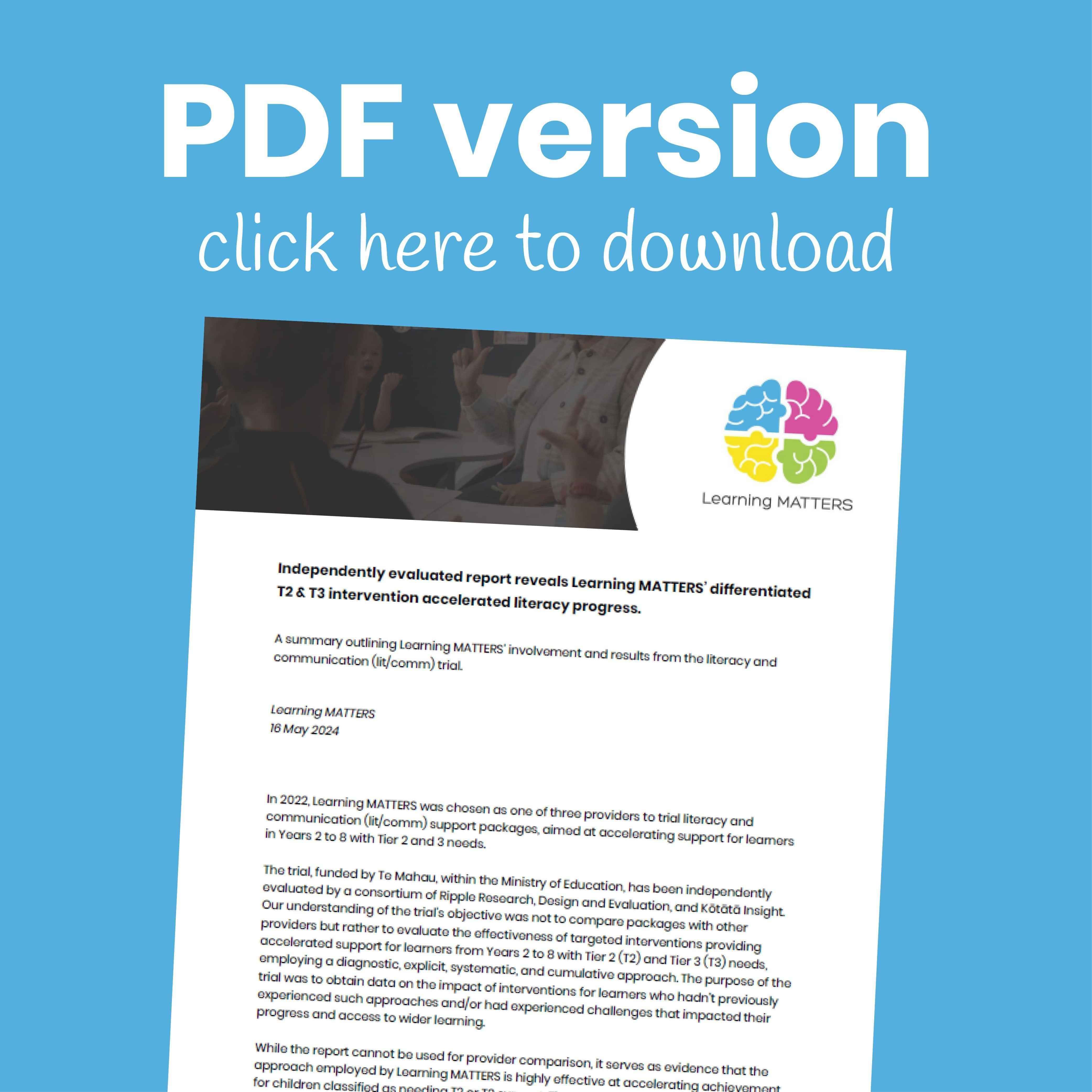 Welcome to the iDeaL Approach for Schools | Learning MATTERS