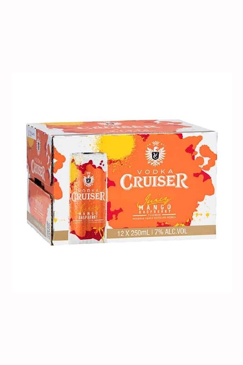 VODKA CRUISER MANGO RASPBERRY 12PACK 250ML CANS 7%, RTD | Centre City ...