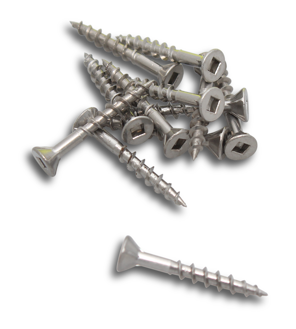 Square Drive Countersunk - 304 Stainless Steel, SureFix & HingeFix ...