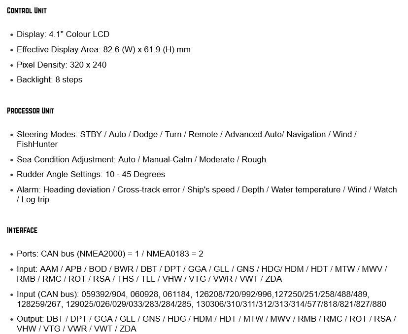 Furuno 711C Autopilot System, Autopilot | Bay Marine Electronics