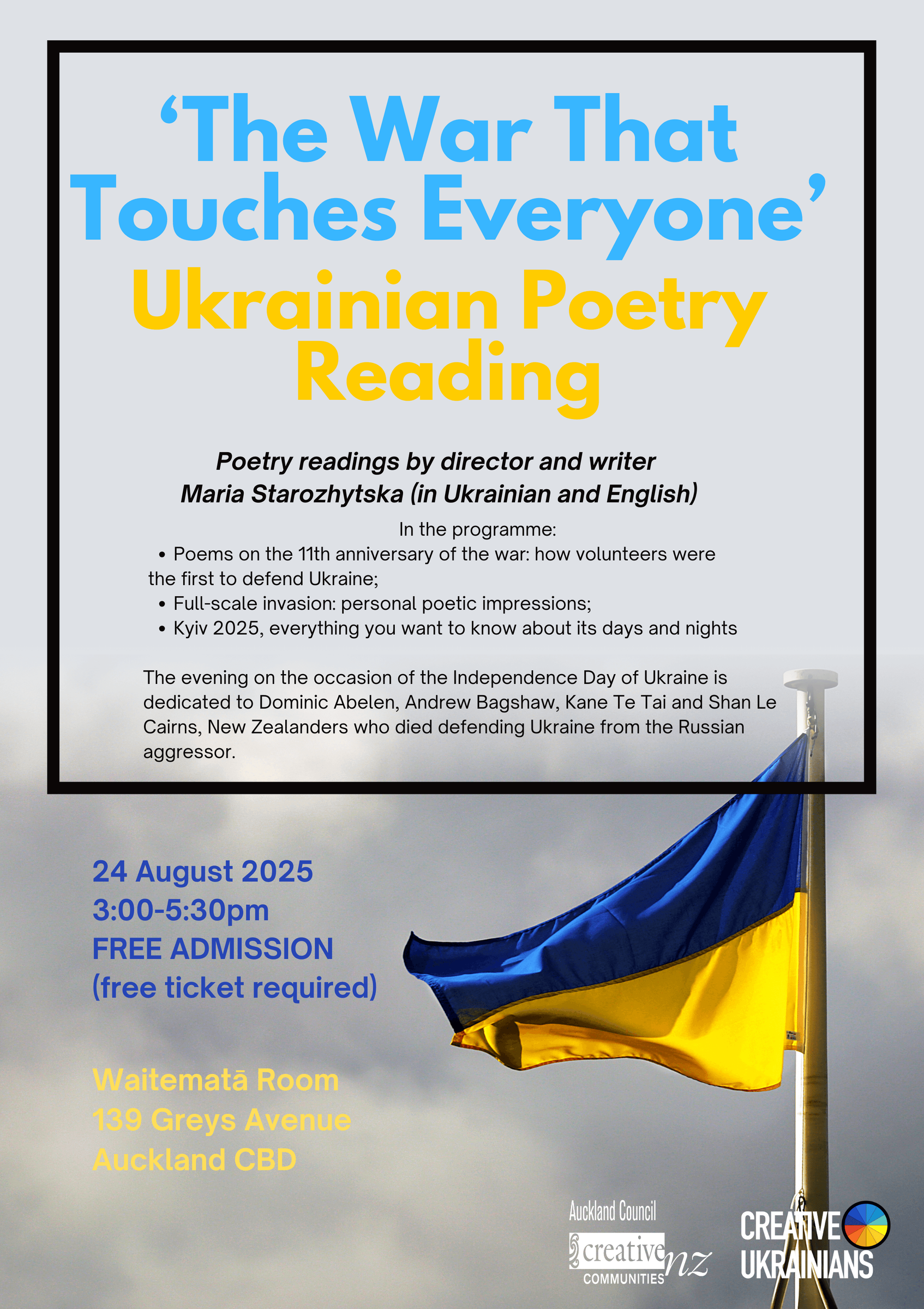 ‘The war that touches everyone’ Ukrainian Poet | Creative Ukrainians