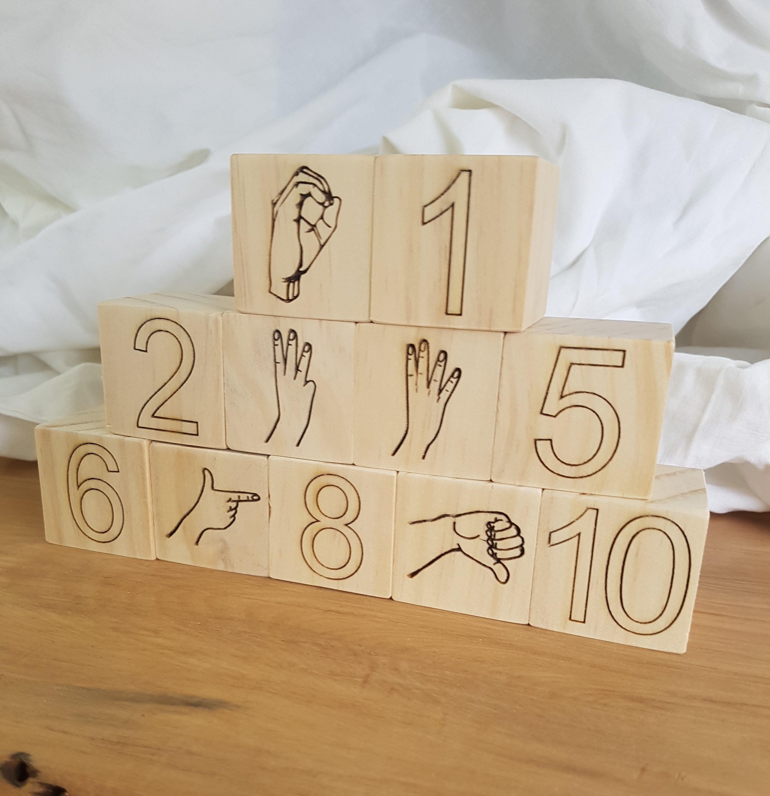 Sign language alphabet blocks, Educational Resources | Carpenter & co Ltd
