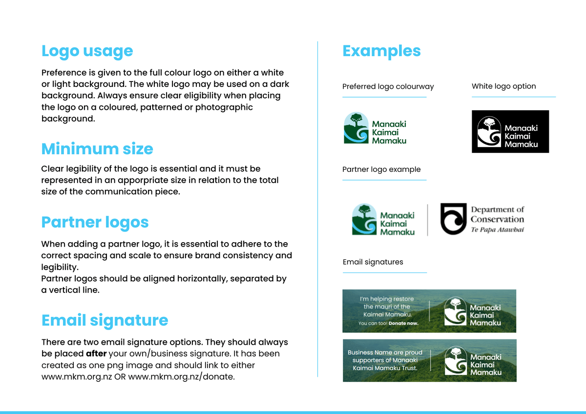 Logo Usage TCs | Manaaki Kaimai Mamaku