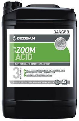 Zoom Acid | Detergent Sanitiser | Zoom Detergents | | Deosan