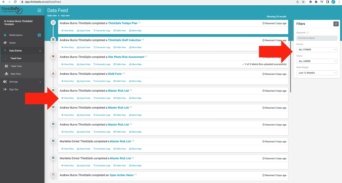 ThinkSafe Dashboard | ThinkSafe Global
