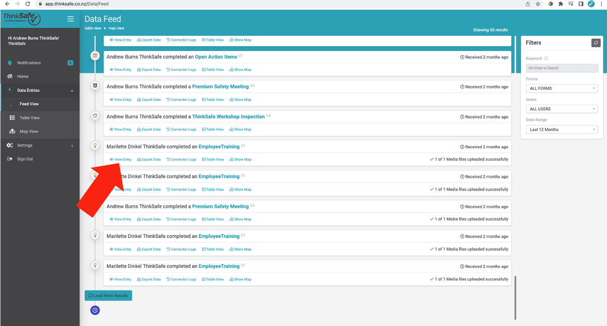 Exporting Data | ThinkSafe Global