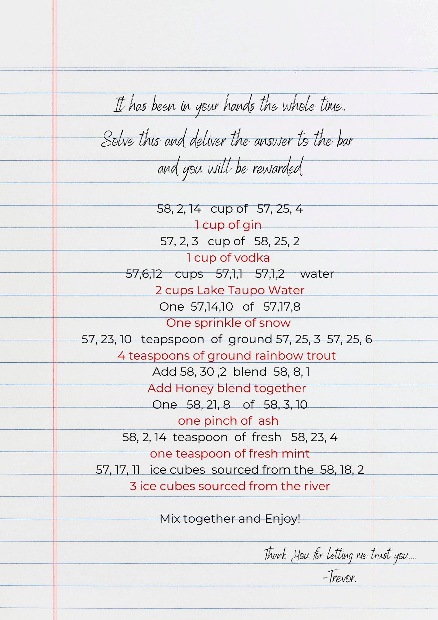 CLUE SEVEN - CRYPTIC CRAWLERS | Confinement Escape Rooms Taupo Ltd