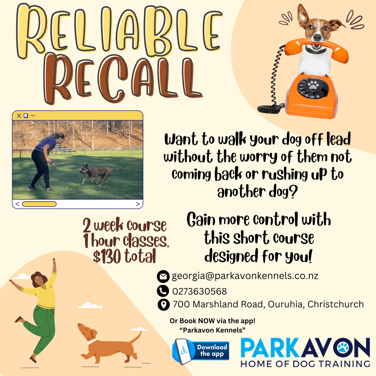 Parkavon Reliable Recall Class | Parkavon Dog Training