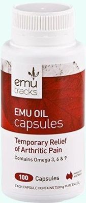 Oh My Wellness | Emu Tracks Pure Emu Oil Capsules 750gm (100's), Wellness