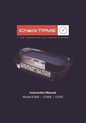 iCheck TPMS INSTRUCTION MANUAL | iCheck TPMS New Zealand