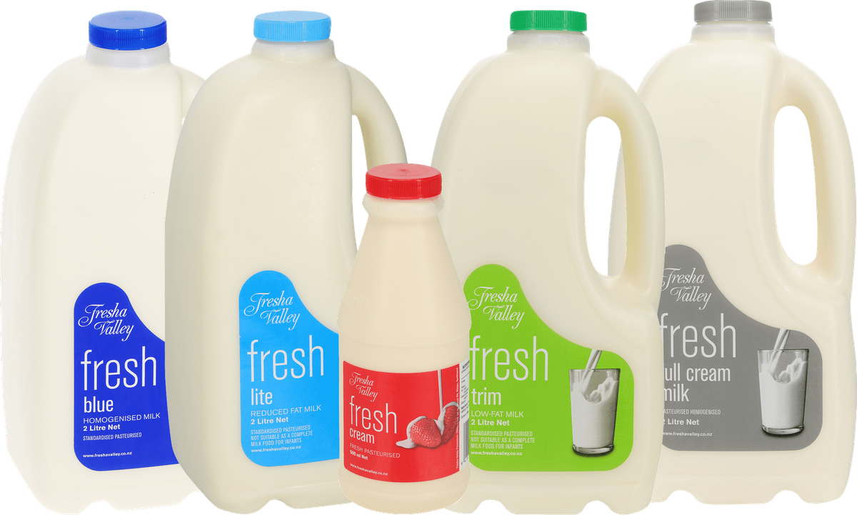Fresha Valley Products | Fresh NZ Milk & A2 Milk Range | Fresha Valley
